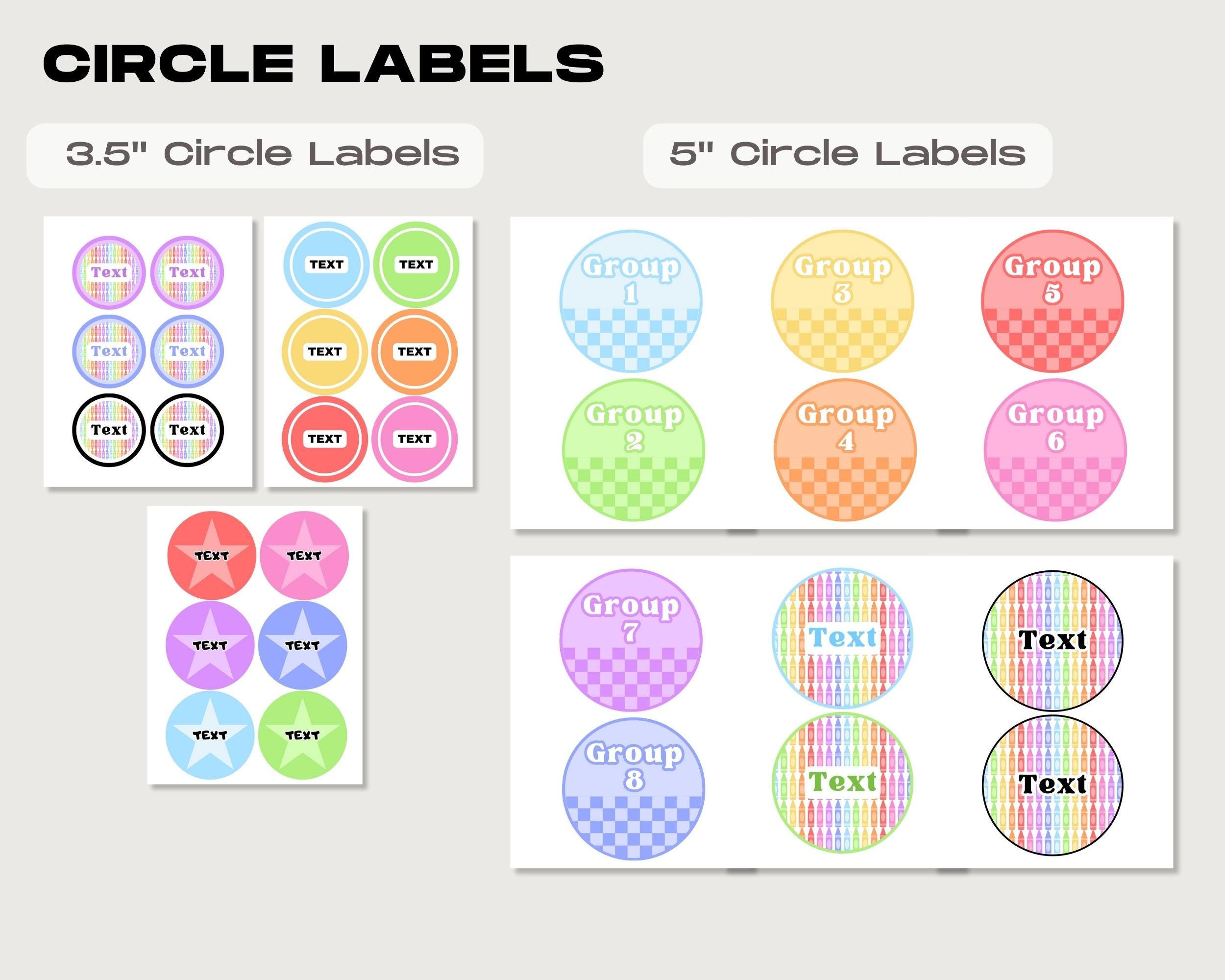 Rainbow Storage Labels Template, Printable Editable Classroom Labels ...