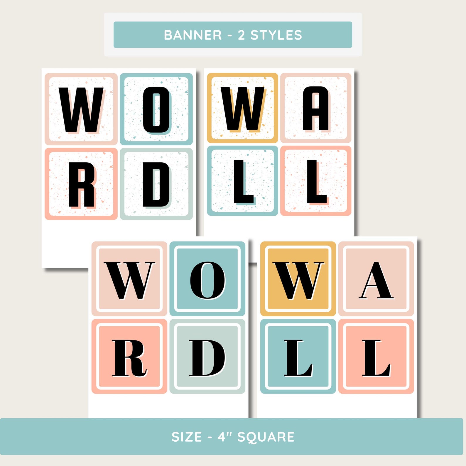 Classroom Modern Word Wall Display, Printable & Editable Sight Words ...