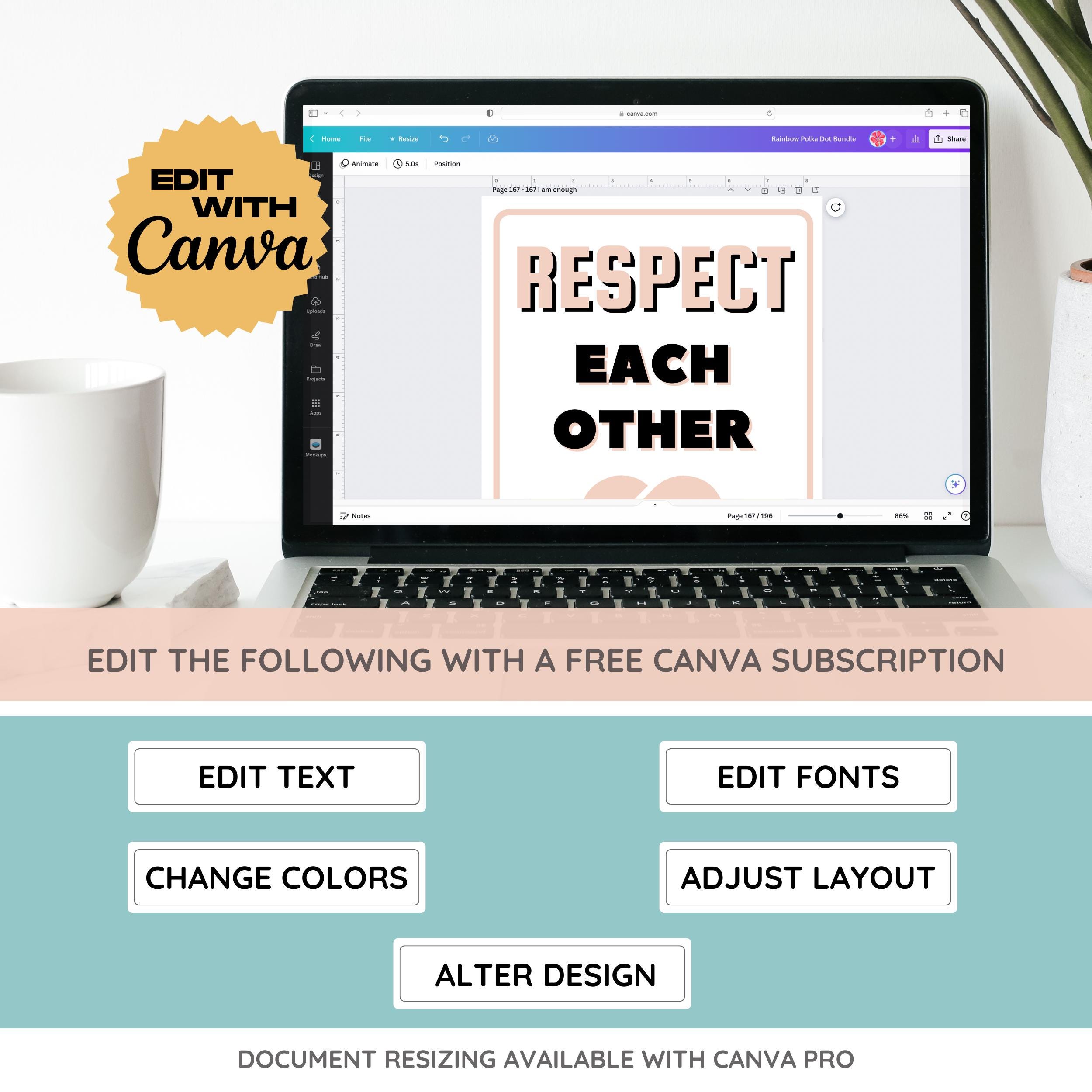 Modern Classroom Rules Posters: Neutral Pastel Decor (canva Template ...
