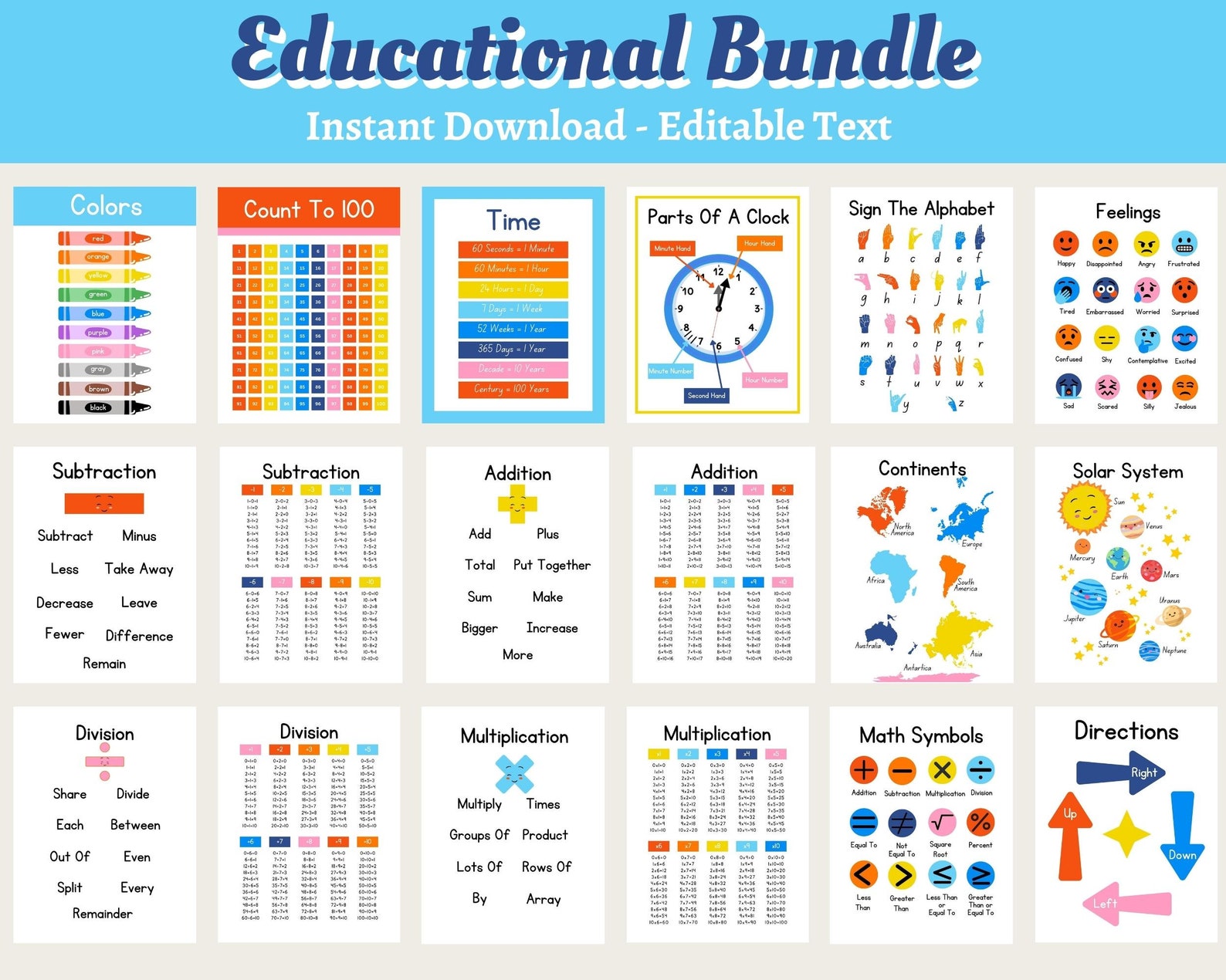 Animal Letters Classroom Decor Bundle, Editable Classroom Decor, Canva ...