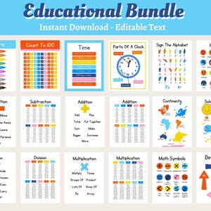 Animal Letters Classroom Decor Bundle, Editable Classroom Decor, Canva ...