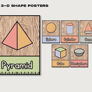 Adventure Shape Posters, Printable & Editable 2-D 3-D Shapes, Shapes ...