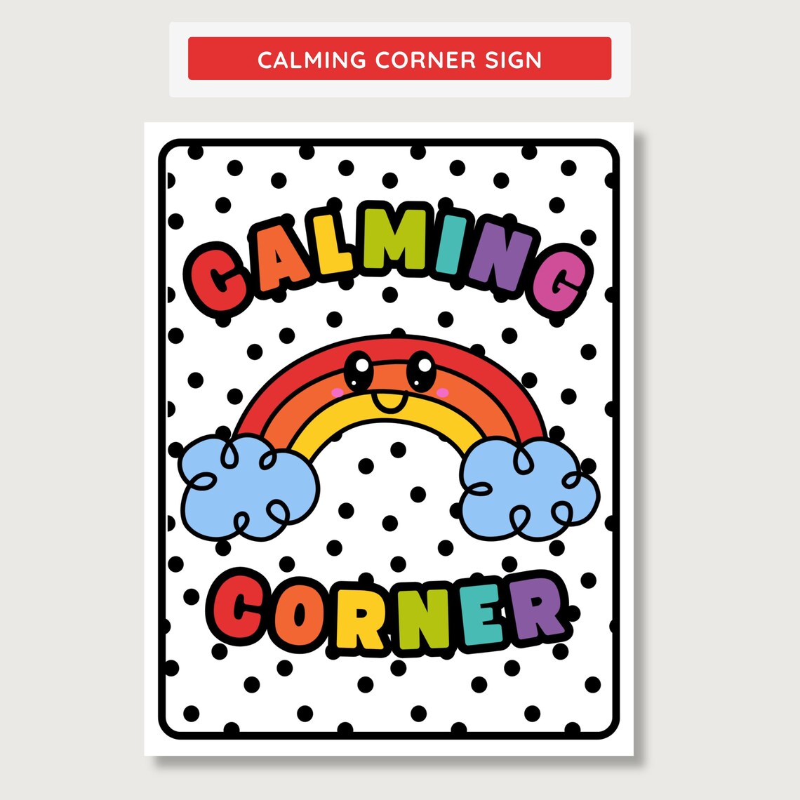 Rainbow Calming Corner Posters: Breathing Exercises (printable ...