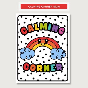 Rainbow Calming Corner Posters: Breathing Exercises (printable ...