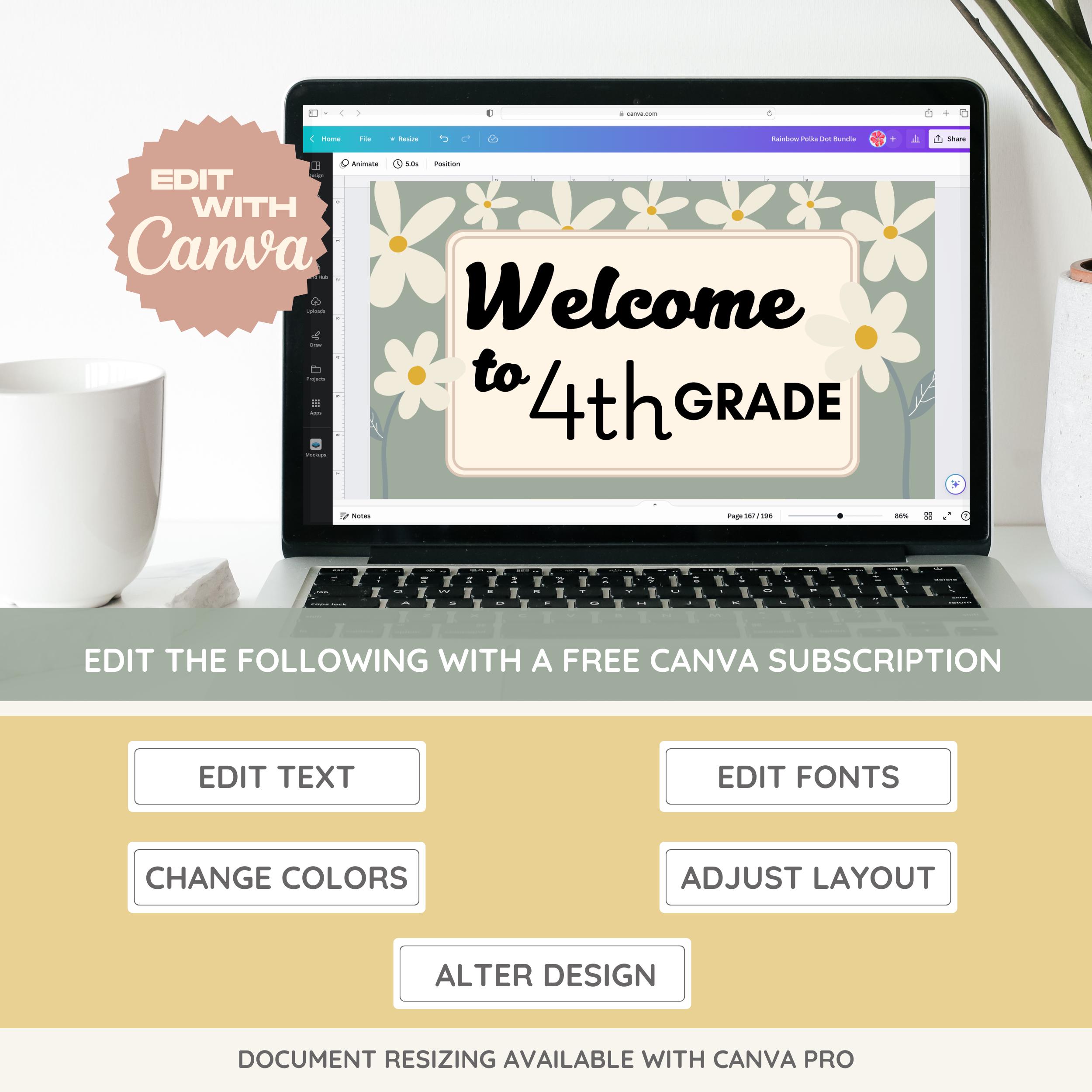 Boho Classroom Slides, Editable Daily Slides for Teachers, Neutral Back ...