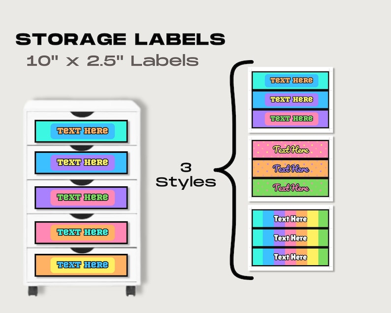Editable Pastel Storage Labels, Printable Bright Happy Classroom Labels ...
