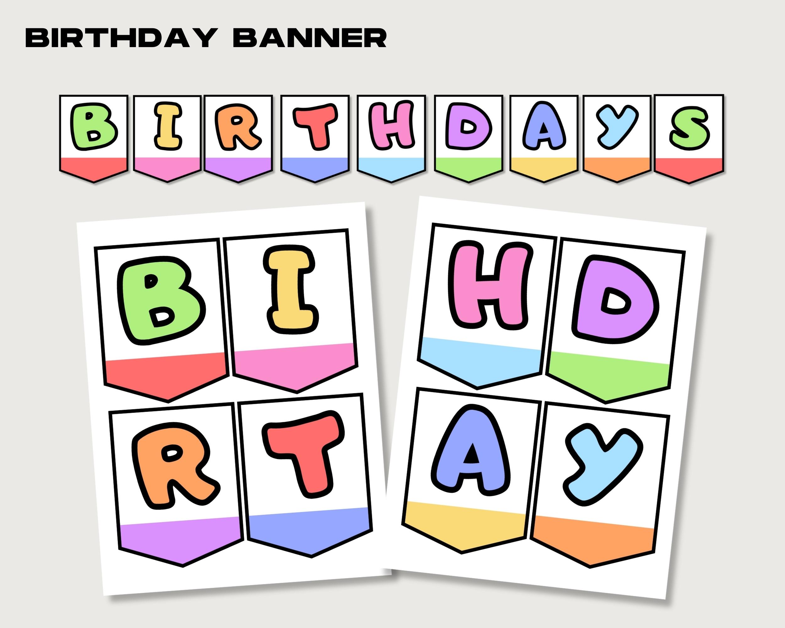 Classroom Birthday Display, Printable & Editable Birthday Bulletin ...