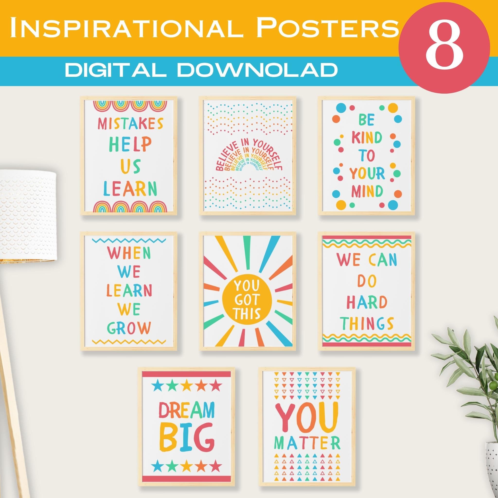 32 Calming Corner Posters, School Counseling Signs Posters ...