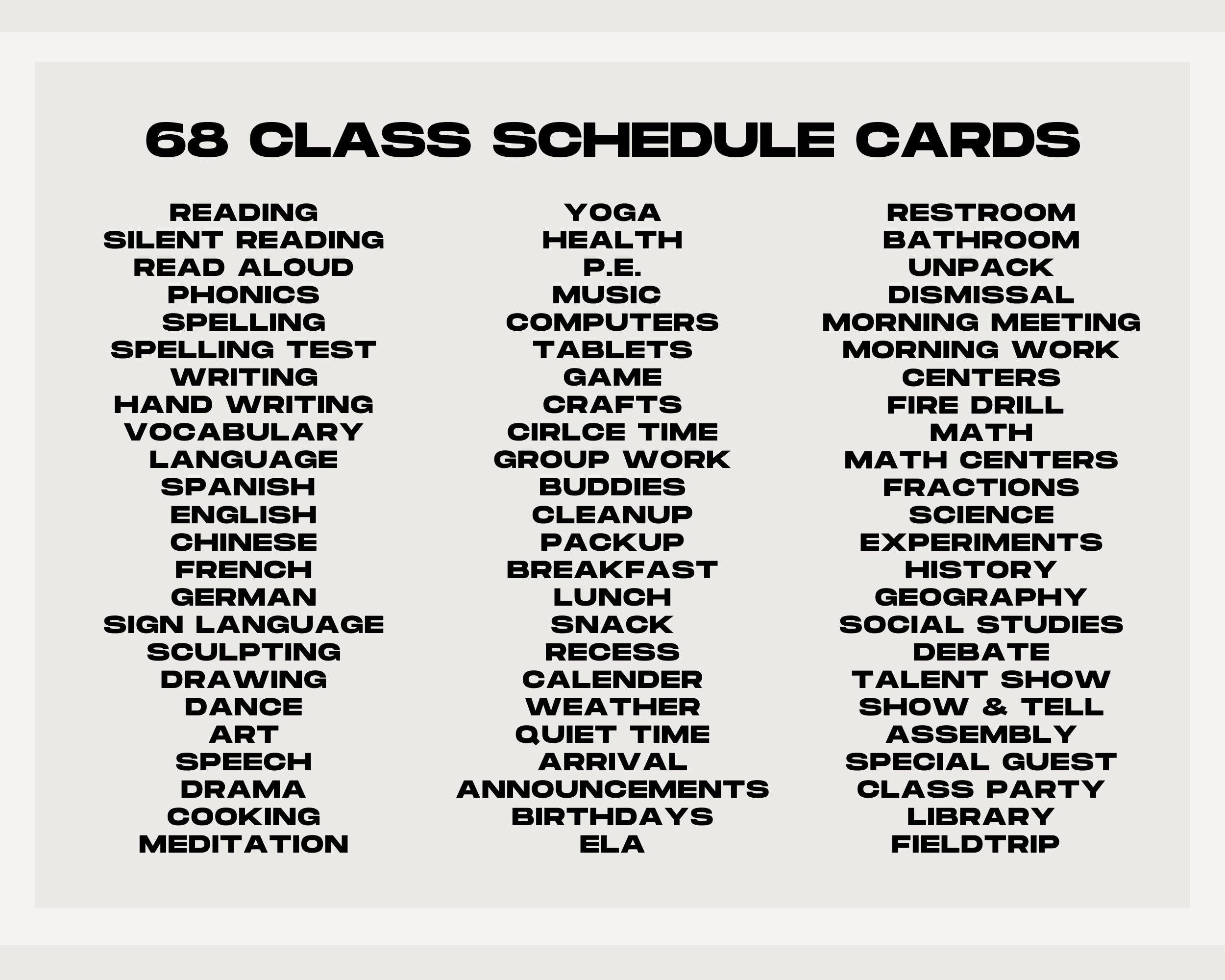 Classroom Schedule, Editable Canva Template, Boho Elementary Decor ...