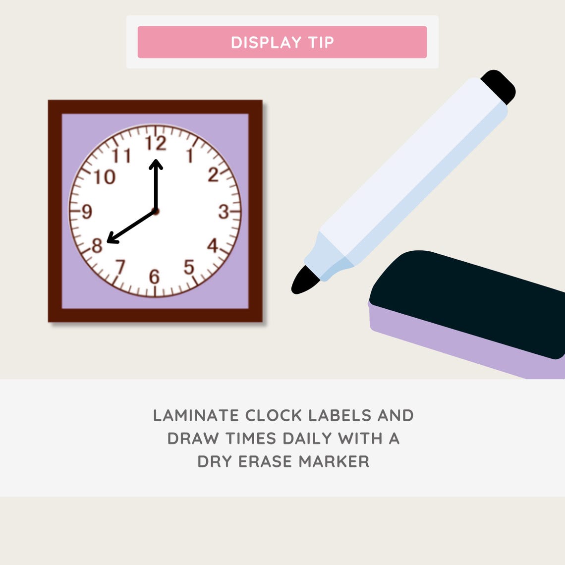 Class Schedule Display, Printable & Editable Today's Schedule Bulletin ...