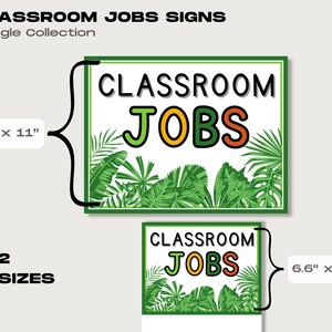 Jungle Classroom Jobs Display, Classroom Management, Editable Classroom ...