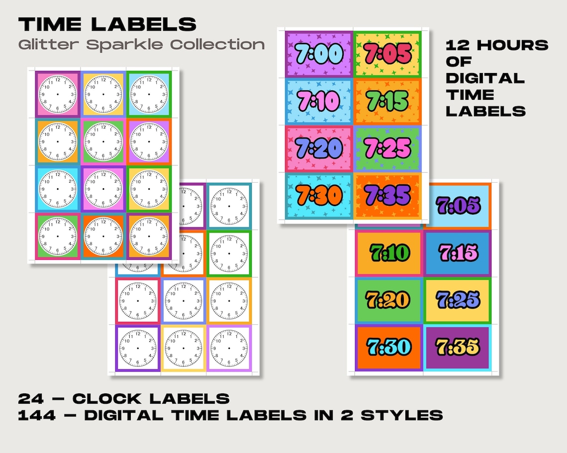 Classroom Schedule Display, Printable & Editable Class Schedule ...