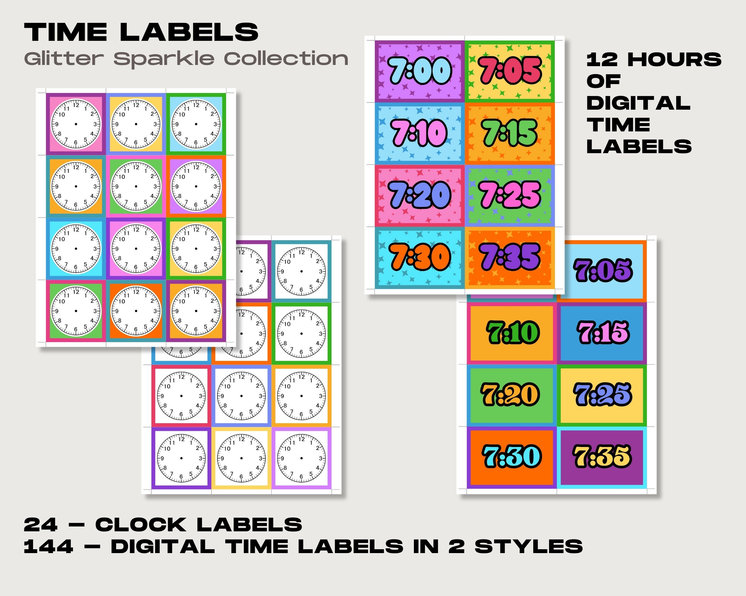 Classroom Schedule Display, Printable & Editable Class Schedule ...