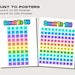 Editable Pastel Number Posters, Printable Skip Counting Posters, Bright ...