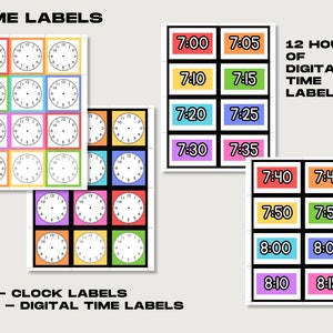 Bright Rainbow Class Schedule: Editable Classroom Decor (digital ...