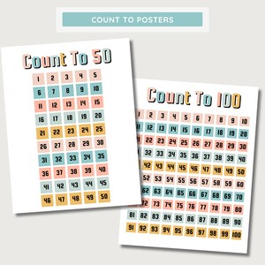 Calm Modern Skip Counting, -30 To200 Number Line, Neutral Printable ...