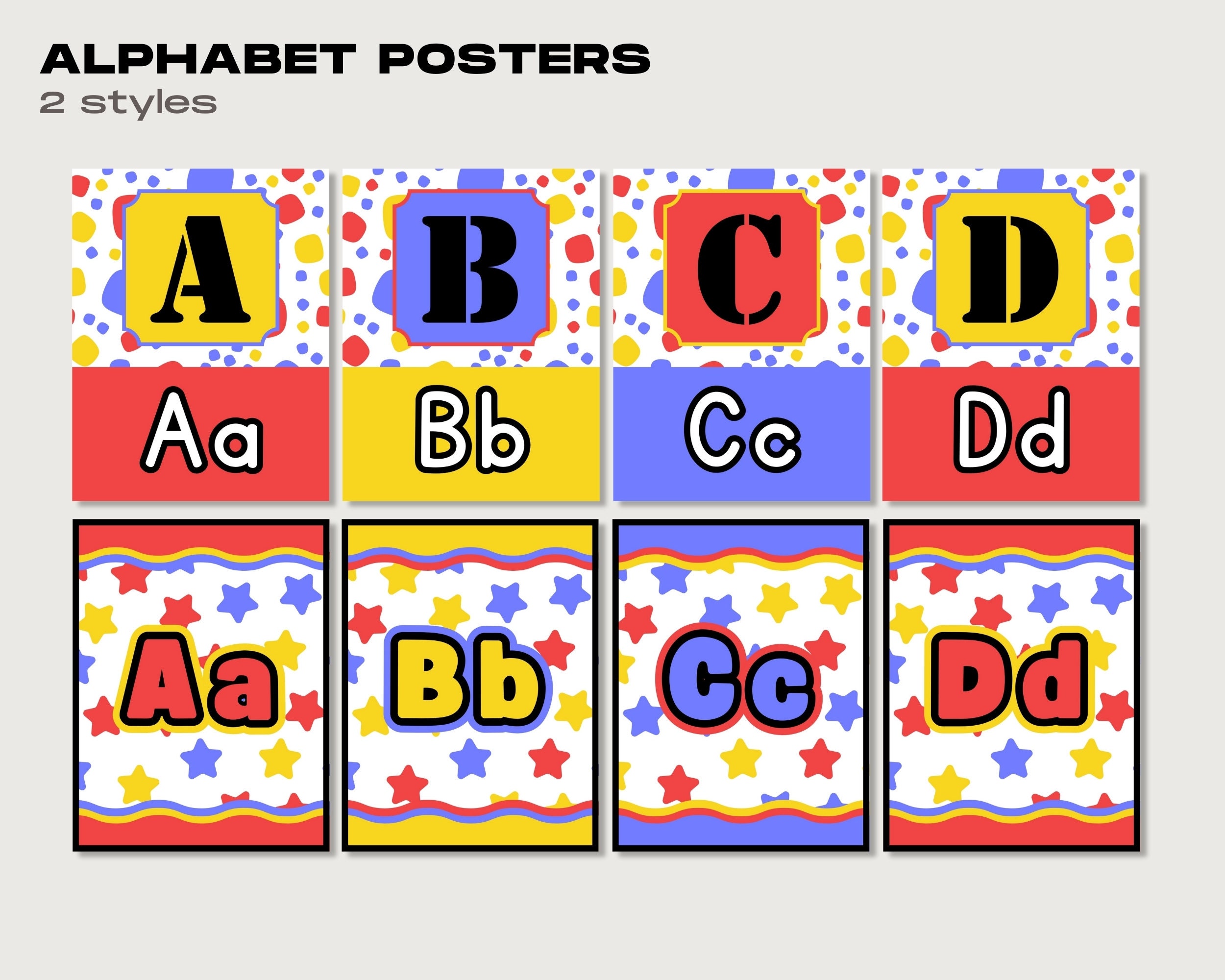 Primary Hues Learning Bundle, Printable & Editable Classroom Decor ...