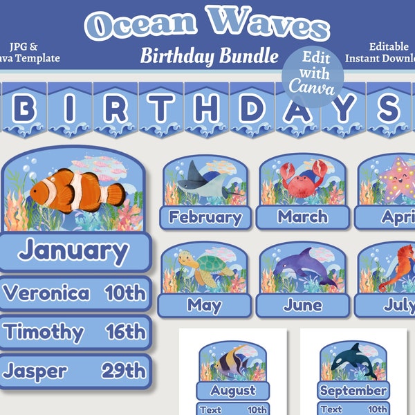 Ocean Theme Birthday - Etsy