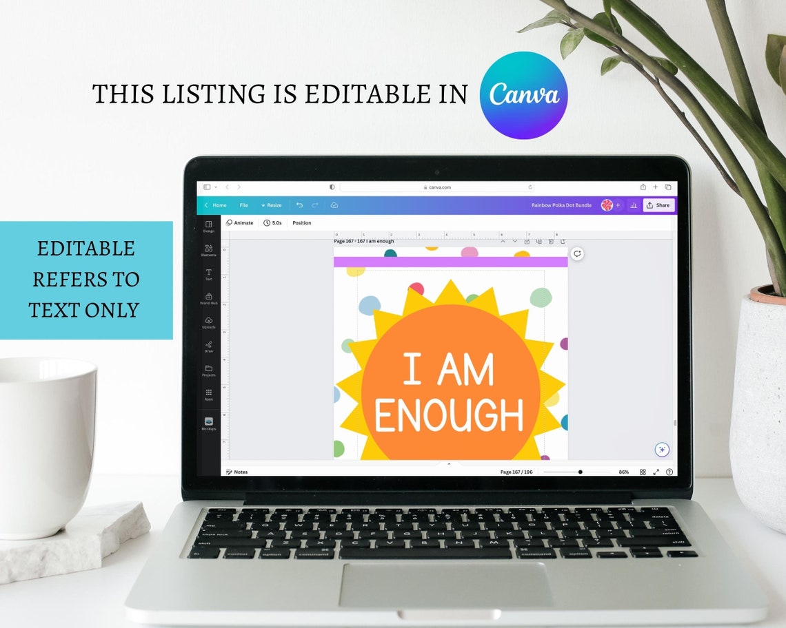 Rainbow Polka Dot Classroom Decor Bundle: Monster Letters (canva ...