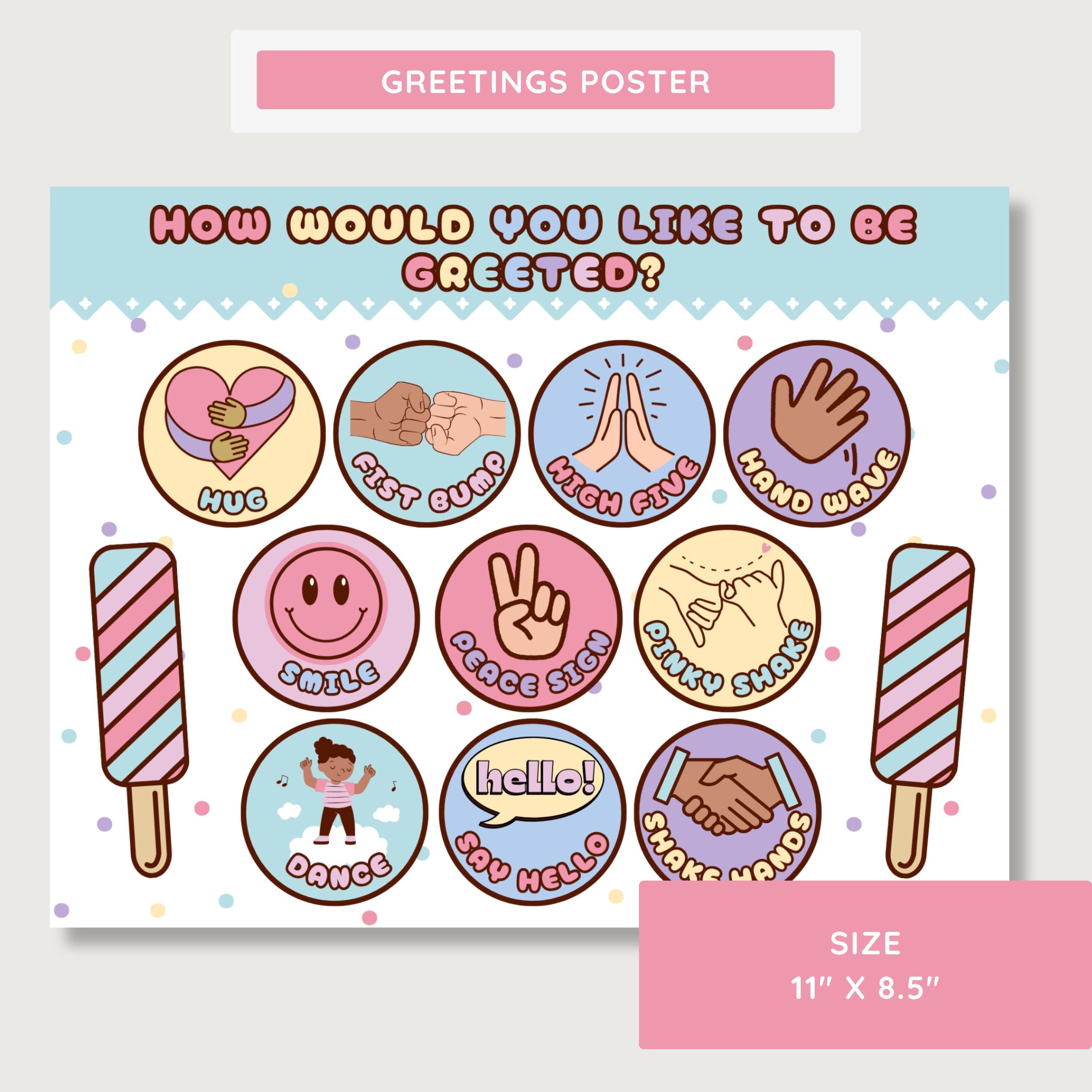 Pastel Classroom Greetings Sign: Editable Morning Display (canva ...
