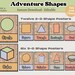 Adventure Shape Posters, Printable & Editable 2-D 3-D Shapes, Shapes ...