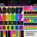 Neon Party Bulletin Board Kit: Editable Letters, Borders, Banners ...