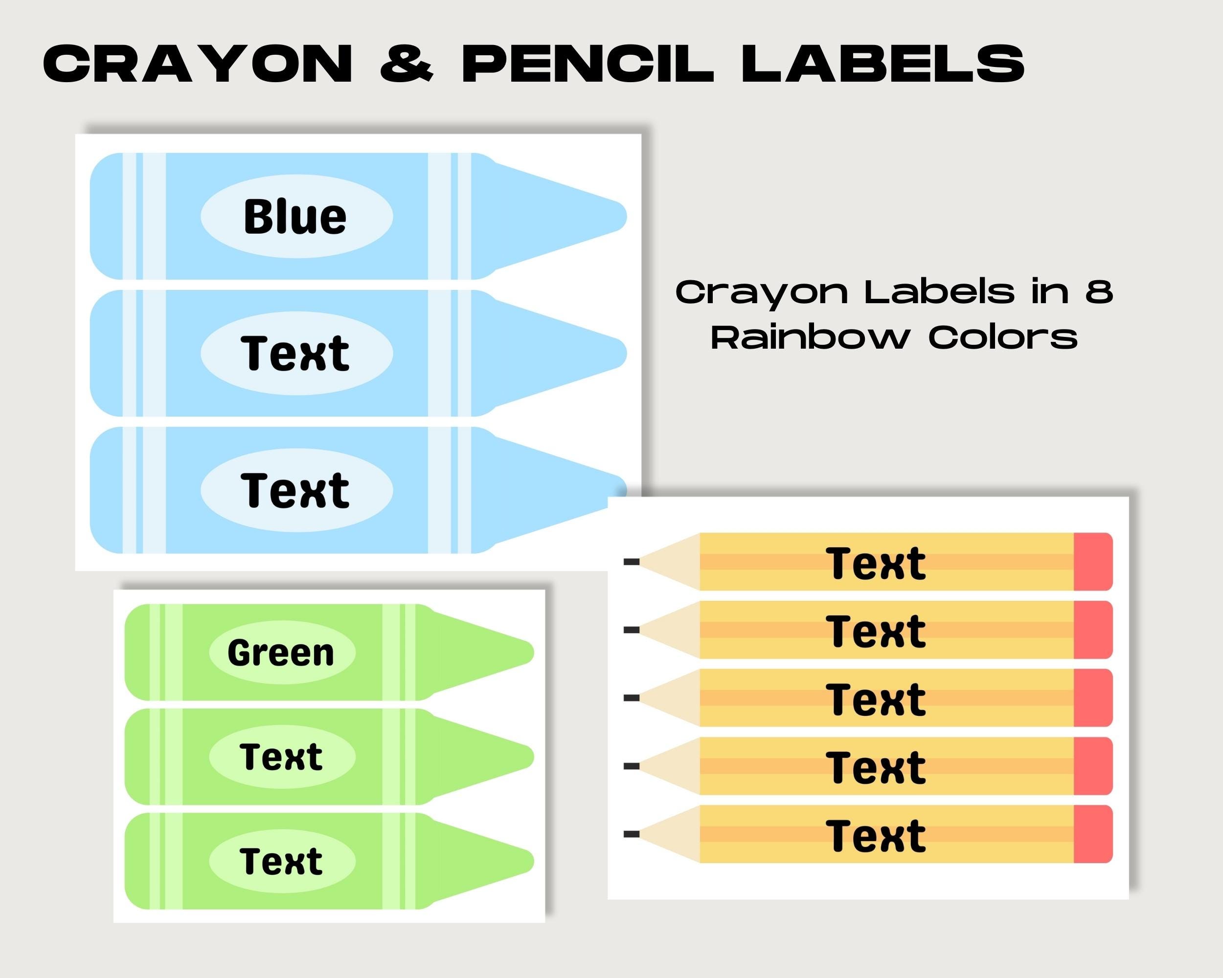 Rainbow Storage Labels Template, Printable Editable Classroom Labels ...