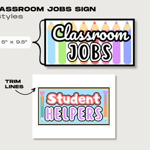 Classroom Schedule & Jobs Display, Printable Editable Class Schedule ...