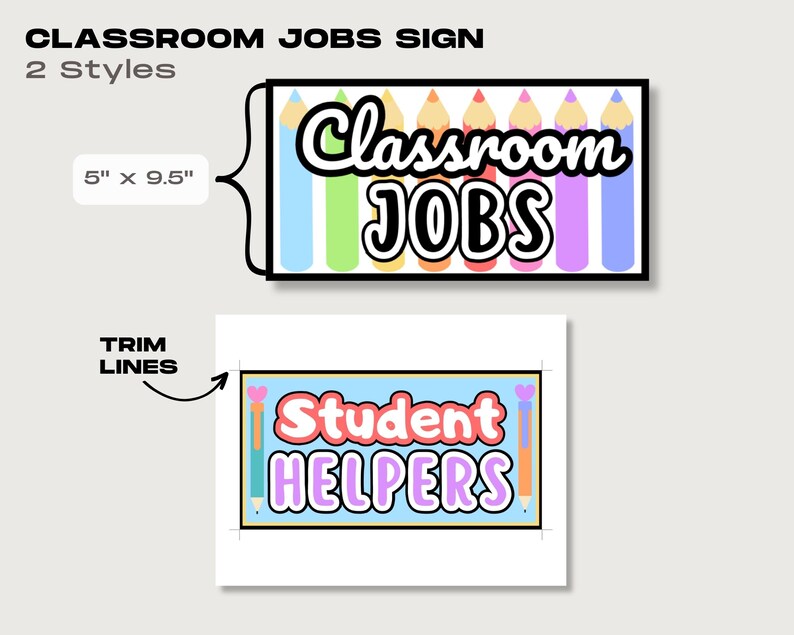 Classroom Schedule & Jobs Display, Printable Editable Class Schedule ...