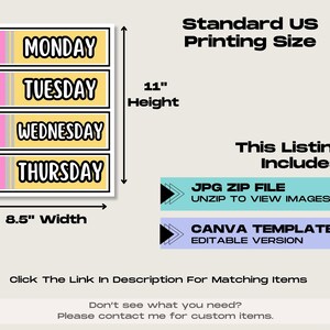 Pencil & Crayon Flip Calendar: Rainbow Classroom Decor (canva Template ...