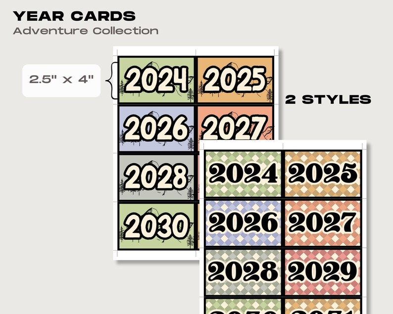 Flip Calendar Display, Printable & Editable Flip Calendar, Adventure ...