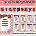 Retro Birthday Bundle, Editable Classroom Birthdays Display, Printable ...