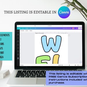 Editable Classroom Welcome Bulletin Board Kit (digital Download) - Etsy