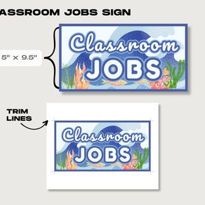 Ocean Theme Classroom Schedule and Jobs Display, Printable & Editable ...