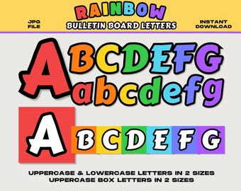 Bulletin Board Letters Printable Classroom Decor - Etsy