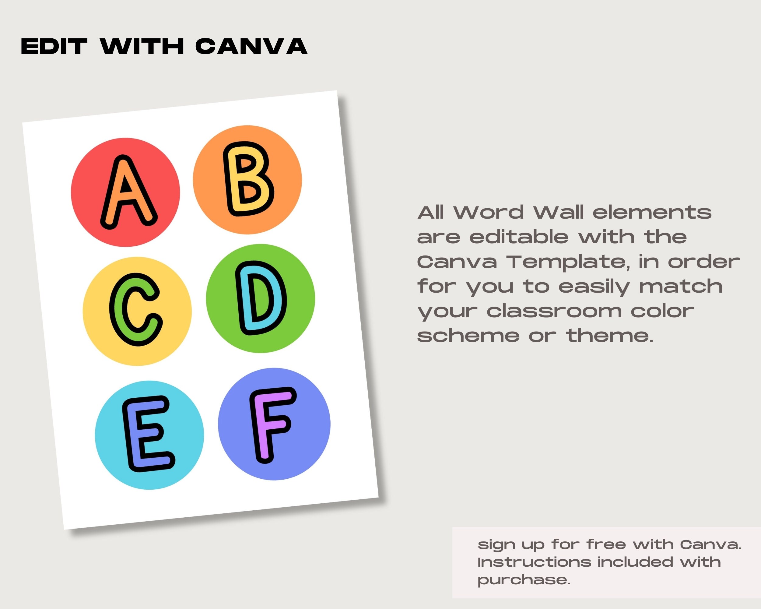 Bright Rainbow Word Wall Display, Editable Classroom Word Wall, 1st ...