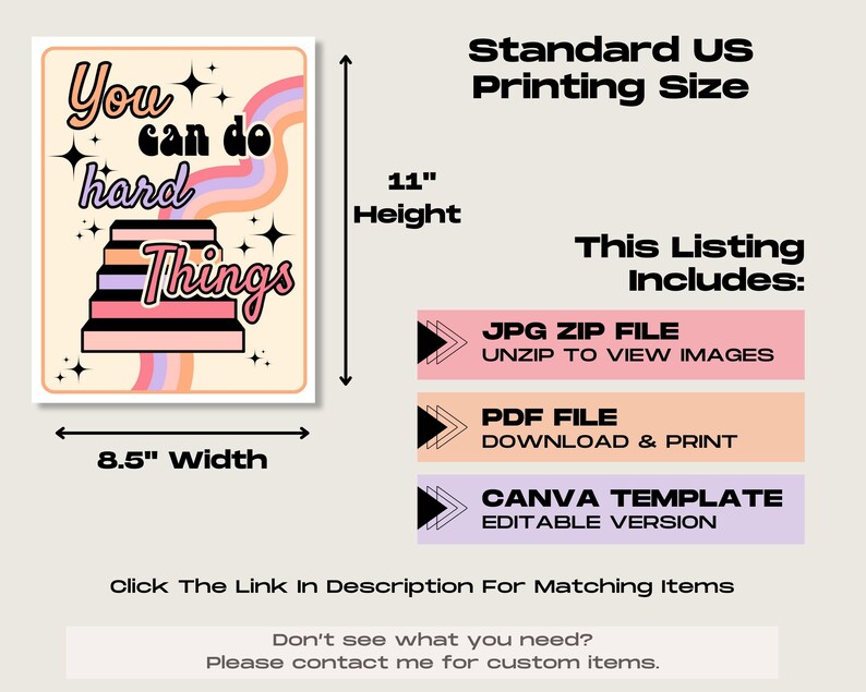 Retro Growth Mindset Posters, Printable Motivational Classroom Posters ...