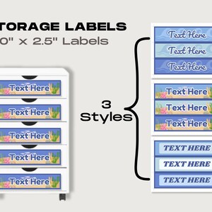 Ocean Theme Classroom Storage Labels, Printable & Editable Teacher ...