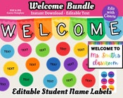 Crayon Back to School Bulletin Board & Name Tags Classroom Decor - Etsy ...