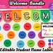 Rainbow Crayons Welcome Bundle Editable Classroom Decor - Etsy