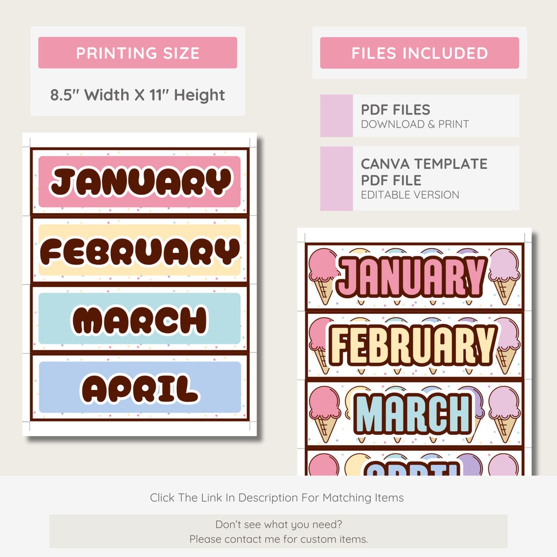 Printable Flip Calendar: Editable Pastel Classroom Decor (canva ...