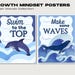 Ocean Theme Growth Mindset Posters, Printable & Editable Inspirational ...