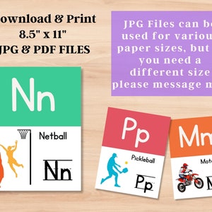 Sports Alphabet Posters, PE Teacher A-Z Posters, Gender Neutral ...