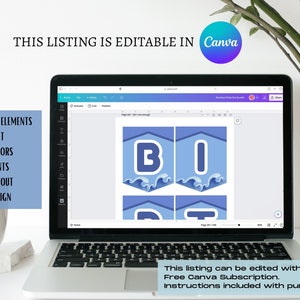 Ocean Theme Birthday Bundle, Printable & Editable Classroom Birthday ...