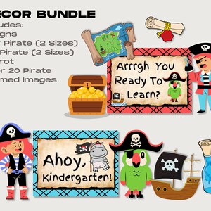 Pirate Animals Classroom Decor, Editable Teacher Posters, Bulletin ...