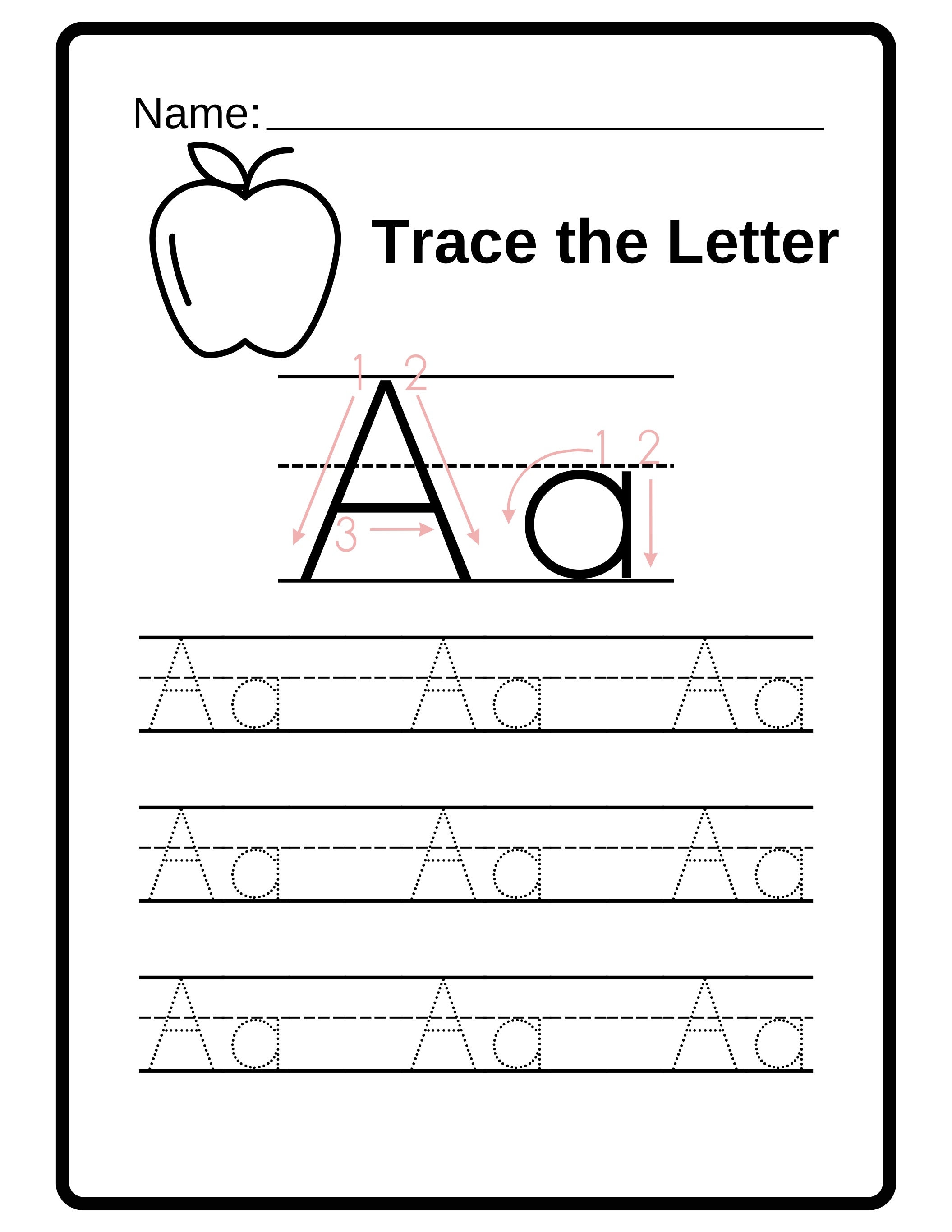 Alphabet Worksheets, Alphabet Tracing, Printable Tracing Worksheet ...