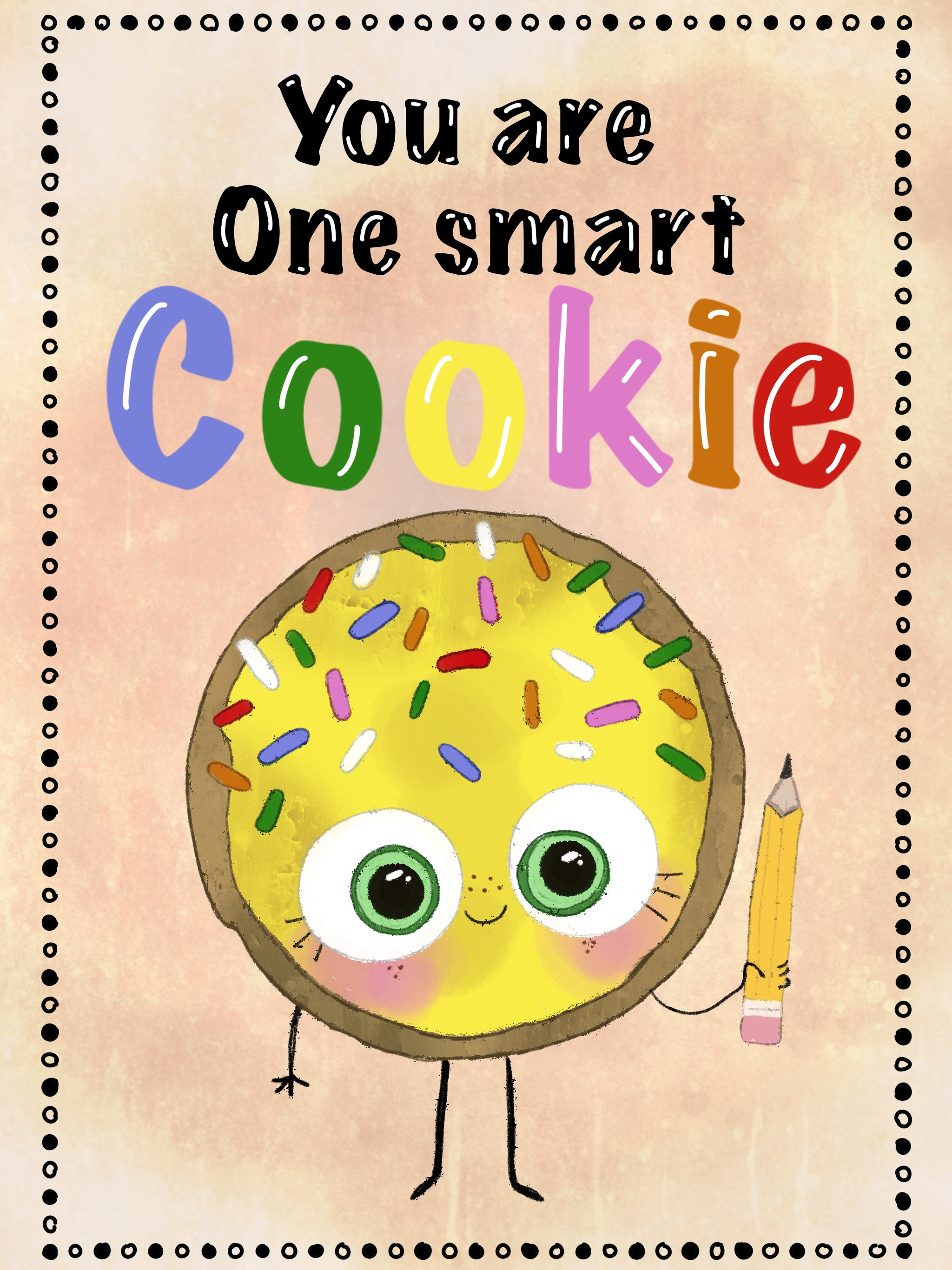 Smart Cookie Printable Inspirational Wall Art. Classroom Decor. Nursery ...