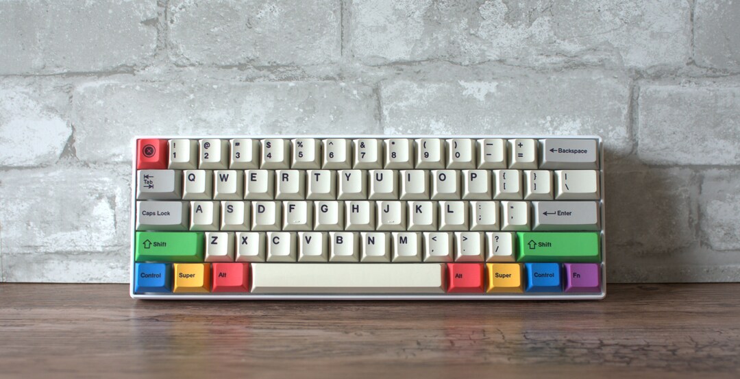 CUSTOM! Made-to-order! Modded 60% Retro Keyboard - RGB Backlit - USB-C ...