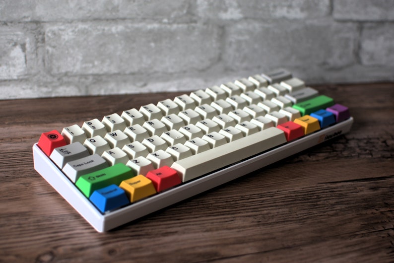 CUSTOM! Made-to-order! Modded 60% Retro Keyboard - RGB Backlit - USB-C ...