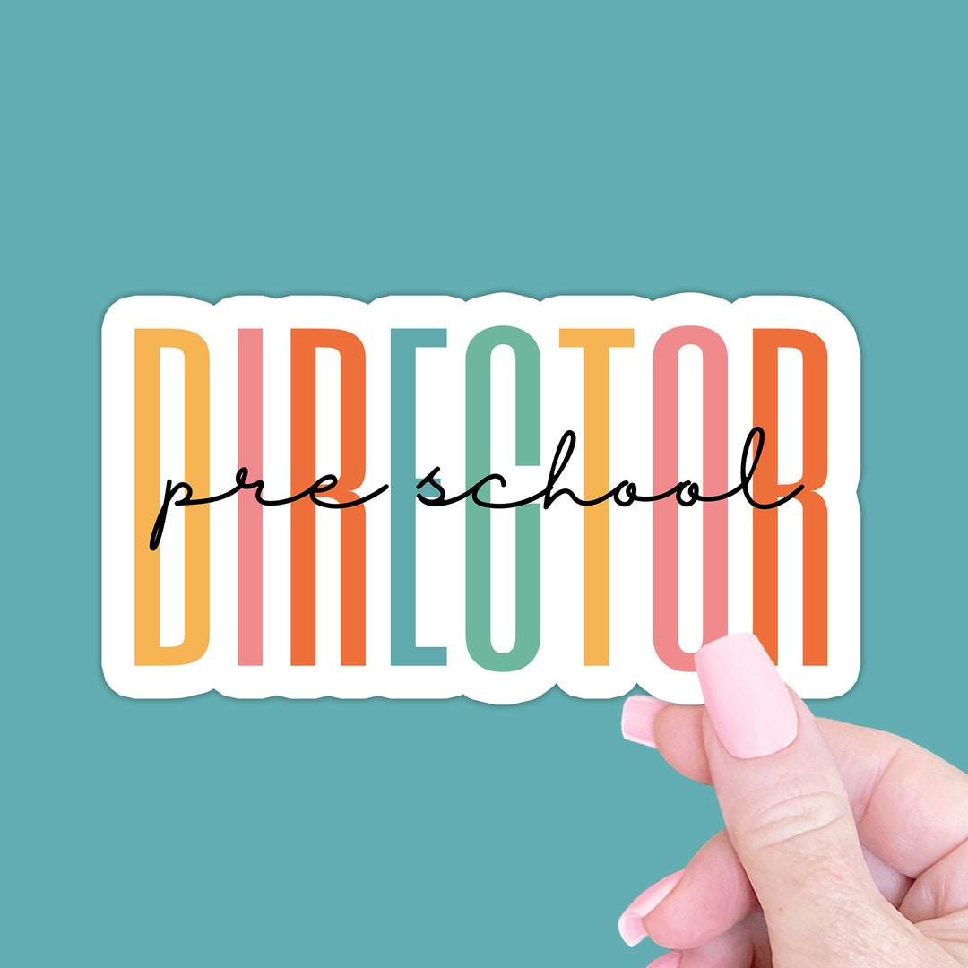 Pre School Director Sticker Gift, Pre K School Director Laptop Water ...